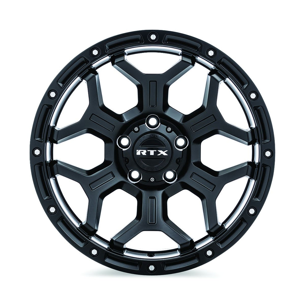 Goliath - Satin Black with Milled Rivets – RTXWHEELS